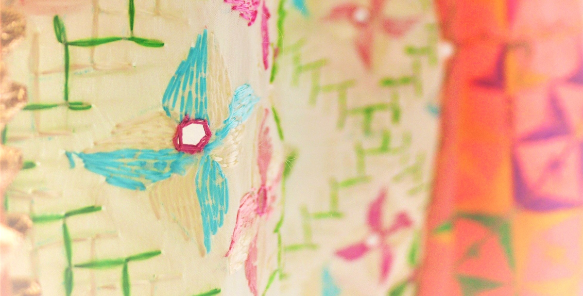 Pure Pastels Punjabi Phulkari Dupatta | Mystic Loom